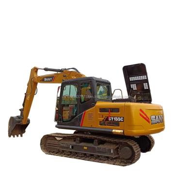 China SANY SY155C graafmachine Uitstekende conditie voor mijnbouwwerk lage werktijden en motor Te koop