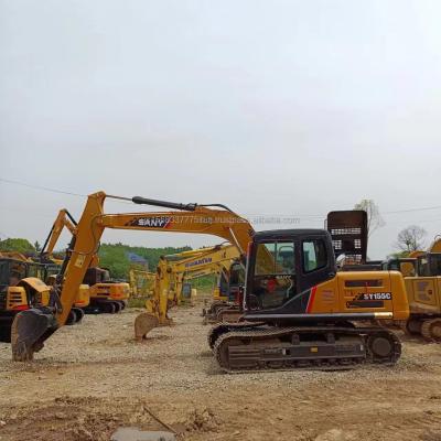 China SANY SY155C graafmachine Uitstekende conditie voor mijnbouwwerk lage werktijden en motor Te koop