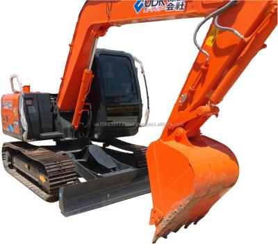 China Hitachi ZAXIS 75 mini graafmachine met een emmercapaciteit van 0,5 m3 en originele hydraulische klep Te koop