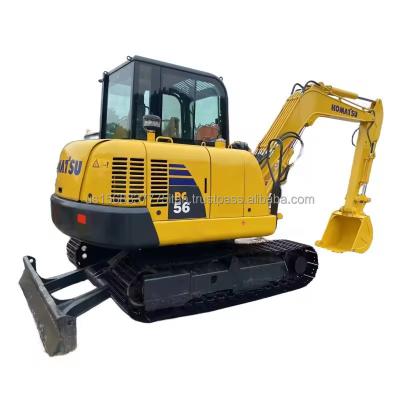 China Horário de trabalho baixo Komatsu PC56-7 Excavadora de segunda mão para construção a preços acessíveis à venda