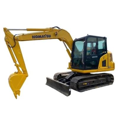 China Excavadora Komatsu PC70 com cilindro hidráulico original e 7000 kg de peso da máquina à venda