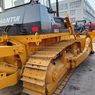 China Tweedehands bouwmachine Shantui SD 220 Bulldozer voor bouwmaterialenwinkels Te koop
