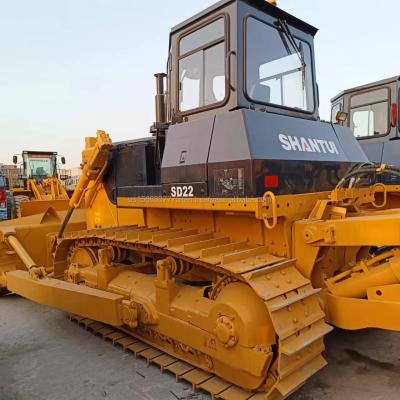 China Tweedehands bouwmachine Shantui SD 220 Bulldozer voor bouwmaterialenwinkels Te koop