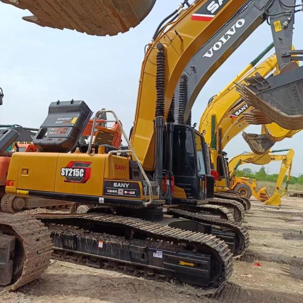 Quality 2016 SANY SY215C 215C Used Excavator 21.5 Ton Hydraulic Digger with Engine SANY for sale