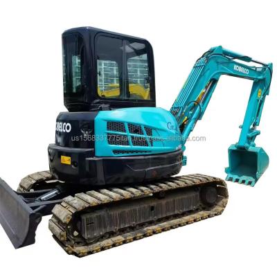 Cina Escavatore originale usato Kobelco SK55SR con buone prestazioni in 0-2000 ore di lavoro in vendita