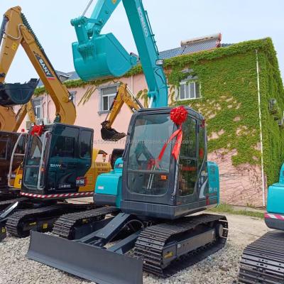 Cina Escavatore originale usato Kobelco SK55SR con buone prestazioni in 0-2000 ore di lavoro in vendita