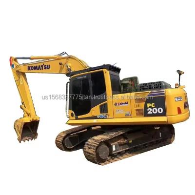 Китай 1.2M3 вместимость ведра Использованный экскаватор Komatsu PC200 с оригинальным гидравлическим цилиндром продается