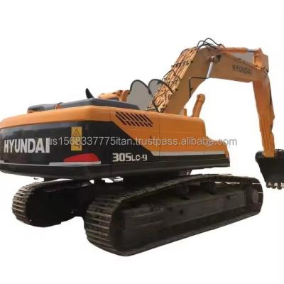 Cina 30 tonnellate di Hyundai 305LC-9T usata, escavatore a trascinatore dalla Corea, pompa idraulica originale in vendita