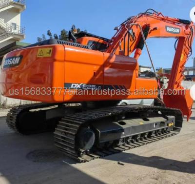 Cina Escavatori Doosan DX225 DH225 esportati con orario di lavoro ridotto e peso di esercizio elevato in vendita