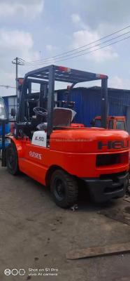 Cina Grande carrello elevatore diesel Heli K50 con larghezza di forchetta 3m e lunghezza di forchetta 2m in spedizione gratuita in vendita