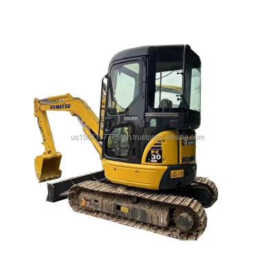 China 3000 KG Machine Weight Komatsu PC30MR Used Mini Excavator Hydraulic Crawler Excavator for sale
