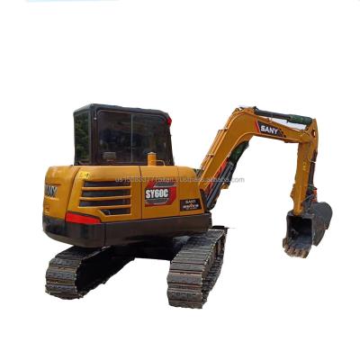 中国 オリジナル液圧バルブと優れた状態のSany SY60C古用掘削機 6TON 販売のため