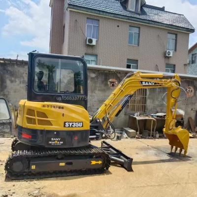 Cina Usato Sany SY35U escavatore Ottima condizione 20.4kw Potenza 3.8TON Peso operativo in vendita