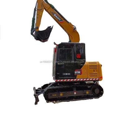 中国 中古 Sany Sy 75c 掘削機 0.32M3 バケツ容量 7500 KG 機械重量 販売 販売のため