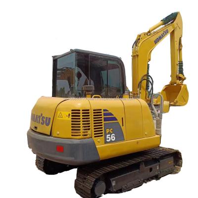 中国 中古 コマツー PC56-7 クローラー機器 0.22M3 ボケット容量5トンの掘削機 販売のため