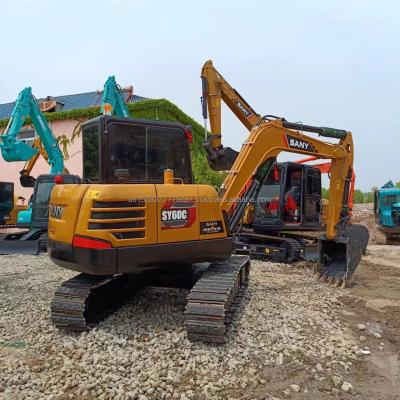 Cina 36kw di potenza utilizzata Sany SY60C escavatore con buone prestazioni e condizioni eccellenti in vendita