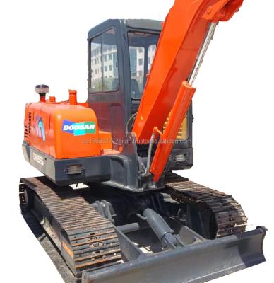 Cina Escavatore DOOSAN DH55 di seconda mano con buona efficienza e cilindro idraulico originale in vendita