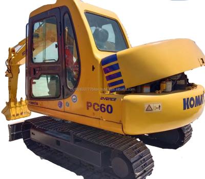 Cina PC60 Komatsu Used Excavator Crawler 6000 KG Peso della macchina cilindro idraulico originale in vendita