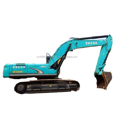 Cina Escavatore di seconda mano Kobelco SK350 con 197kw di potenza e 1M3 di capacità del secchio sul mercato in vendita