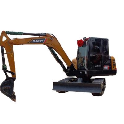 Cina Piccole macchine per la costruzione Sany SY60C Escavatore usato con capacità di secchio di 0,25M3 in vendita