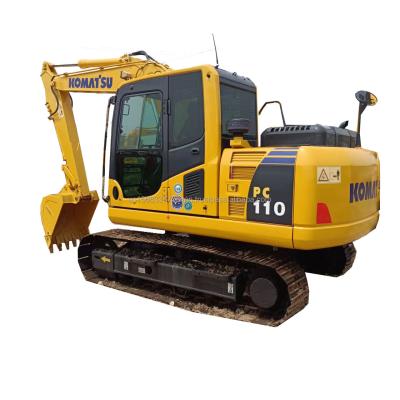 China Used Komatsu PC110 Hydraulic Crawler Excavator 11 Ton with and 0.48M³ Bucket Capacity for sale