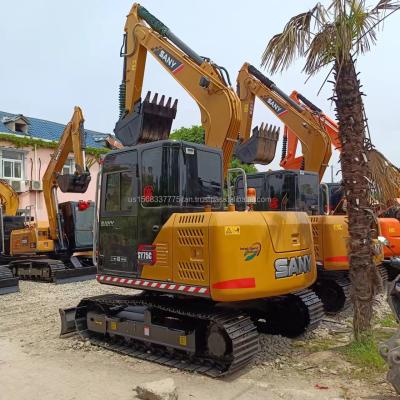 Cina SANY SY75C escavatore in ottime condizioni di lavoro con costruzione durevole in vendita