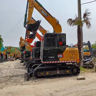 Cina SANY SY75C escavatore in ottime condizioni di lavoro con costruzione durevole in vendita