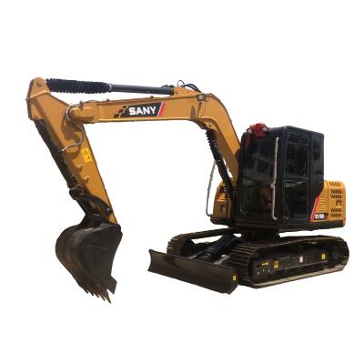 Китай SANY SY75C Pro экскаватор 7 тонн рабочая масса оригинальный гидравлический насос и используемый блок продается
