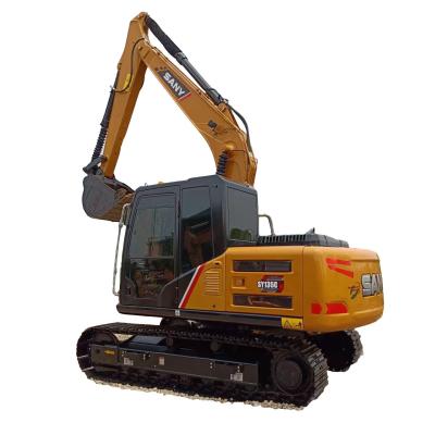 Китай Использованный гидравлический экскаватор среднего размера Sany SY135C с оригинальным гидравлическим насосом в 2016 году продается