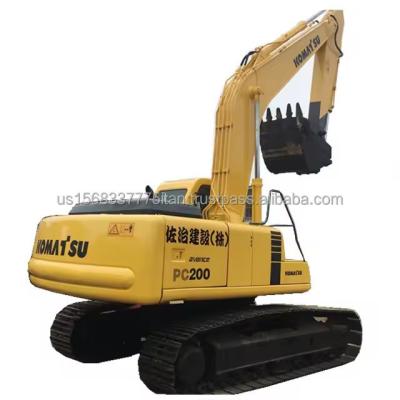 Китай Использованный экскаватор Komatsu PC200 20 тонн Япония Оригинальный гидравлический кралер экскаватор Год 2016 продается