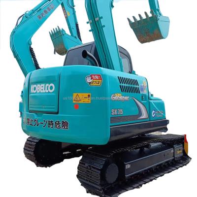 Cina Kobelco SK75-8 Mini Used Hydraulic Crawler Excavator con motore da 42 kW in buone condizioni in vendita