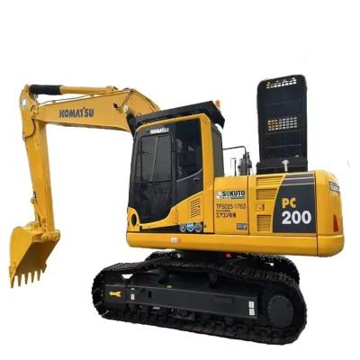Cina Escavatore giapponese Komatsu usato PC200 119 kW Valvola idraulica originale Buone condizioni in vendita