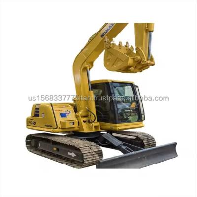 Cina 2016 Komatsu PC60 Escavatore usato Escavatore idraulico Crawler originale Valvola idraulica in vendita