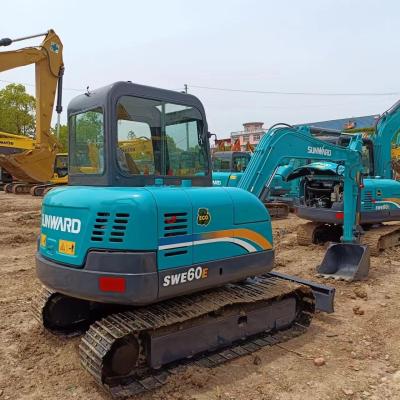 China 6000 KG Machine Weight SUNWARD SWE60E Excavator Multifunction 6 Ton Mini Excavator for sale