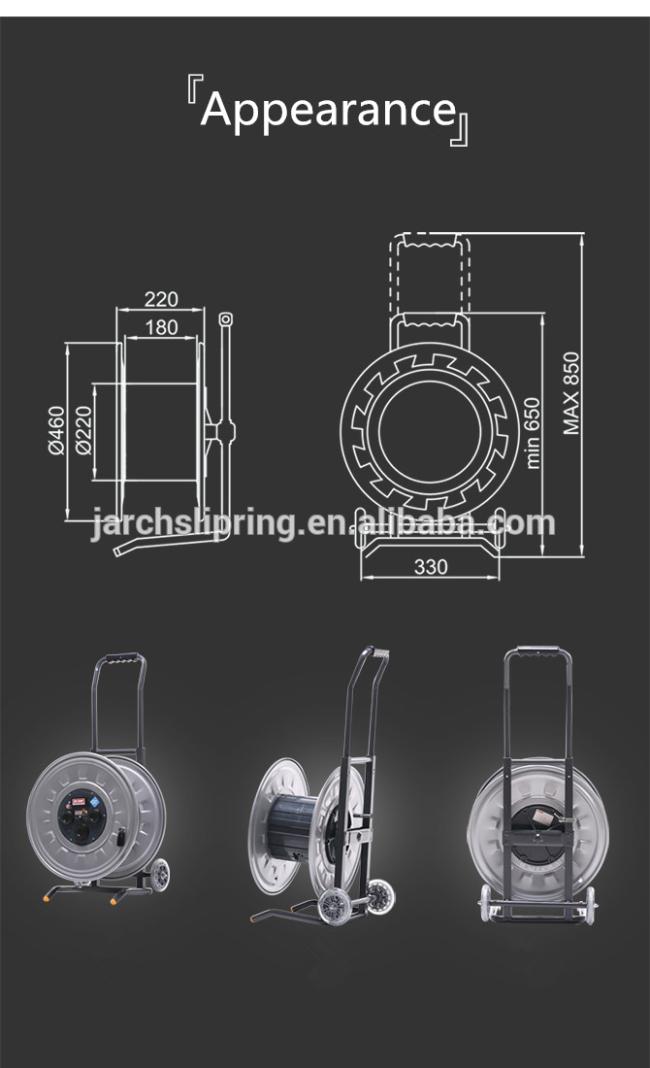 Multifunctional Dustproof  sockets rubber Cable Reel, extension cord reel drum cable tray 80m,100m