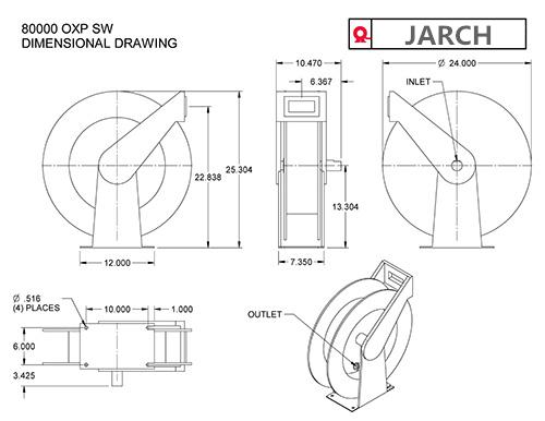 Emissioni diesel ritrattabili avvolgitore per tubo fluido, avvolgicavo portatile della primavera DEF di estensione delle bobine del condotto del carburante