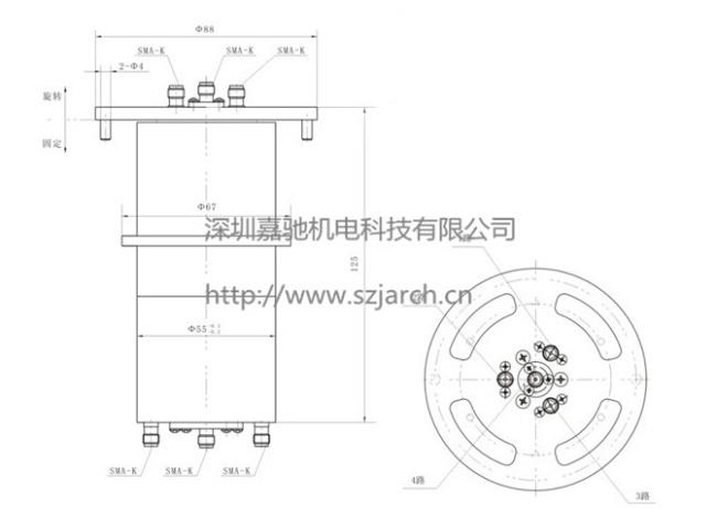 Mixed Transmission Fluid Medium High Speed High Frequency Rotary Video Slip Ring