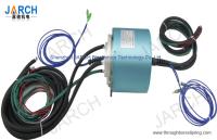 China 2 Channel Electro Optical Slip Ring 165mm 6 Circuits 2A-50A FORJ Hybrid Rotary Connector for sale