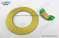 China 6 Circuits rotary electrical interface , electric flat slip ring For Robotics for sale