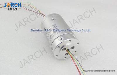 6 Passages Electric Swivel Slip Ring 2A Current With Aluminium Alloy Housing