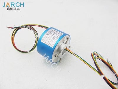 China funcionamiento estable de 12.7m m a través del anillo colectando agujereado, conector rotatorio de 500RPM 12A en venta