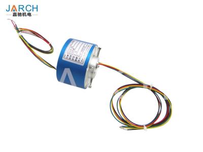 China funcionamiento estable de 12.7m m a través del anillo colectando agujereado, conector rotatorio de 500RPM 12A en venta