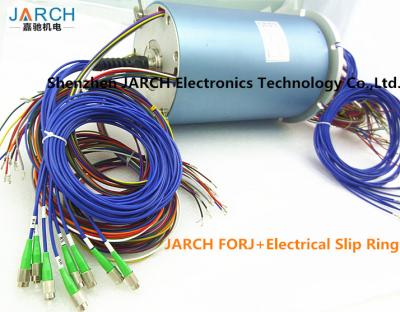 China 12 Channels 36 Circuits Electrical Slip Ring Fiber Optic rotary union 200 - 400 Million Revolutions FORJ for sale