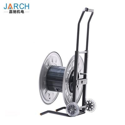 China 100m Multi Dustproof sockets rubber Portable cable reel, Retractable Hose Reel drum cable trayhose reel stand for sale