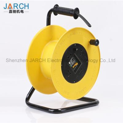 150 Mm Length Retractable Hose Reel , 220V Extension Cable Reel Chemicals Resistant