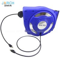China Industrial CAT6 Retractable Ethernet Cable Reel 10-25m with Slip Ring for Network Power for sale