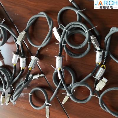 China HD-SDI Power Slip Rings , Small Size Electrical Slip Ring 250RPM With 8 Circuits for sale
