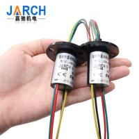 China 4 Circuit 30A Wind Turbine Slip Ring 22mm Diameter Gold Contacts 250RPM for sale