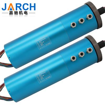 China Gas Pneumatic Hydraulic Hybrid Air Slip Rings Rotary Joint Electrical Connector for sale