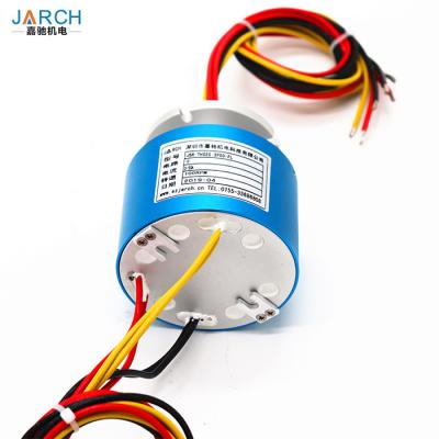 China Flange 25.4mm 3 Wires 100RPM 50A Slip Rings Rotary Joint for sale
